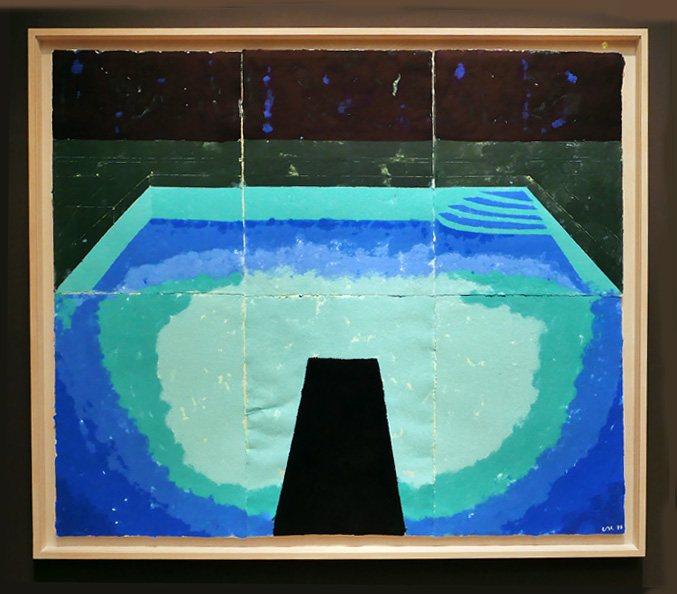 Piscine de Medianoche (Paper Pool 30), David Hockney, 1978, Califórnia ...