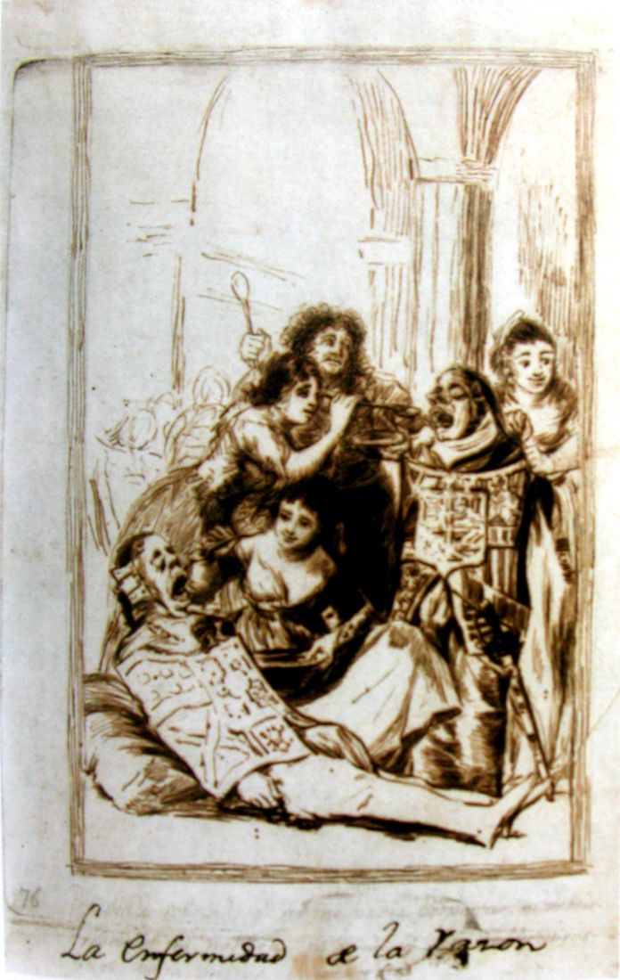 A Doença da razão, água-forte de Francisco Goya, 1793 a 1796 – Arquipélagos