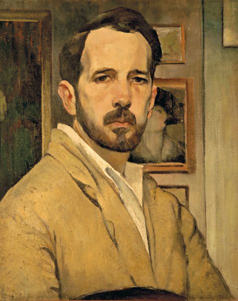 Auto-retrato, óleo de Henrique Franco, 1920 (c.), Museu Henrique e ...