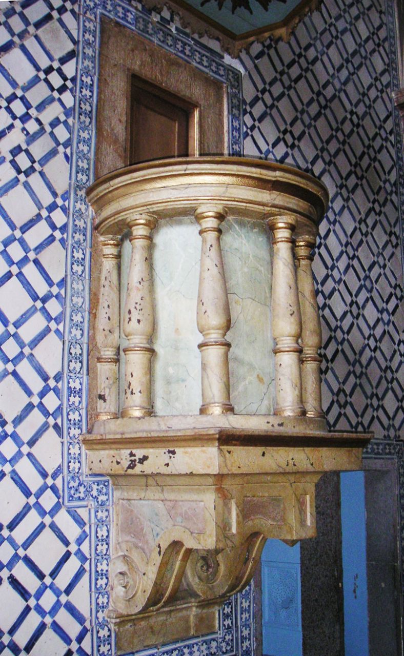 Púlpito, 1610 (c.), matriz de São Pedro do Funchal, ilha da Madeira ...