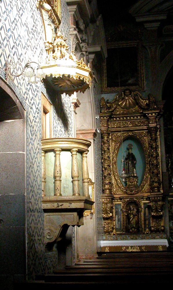 Púlpito, 1610 (c.), matriz de São Pedro do Funchal, ilha da Madeira ...