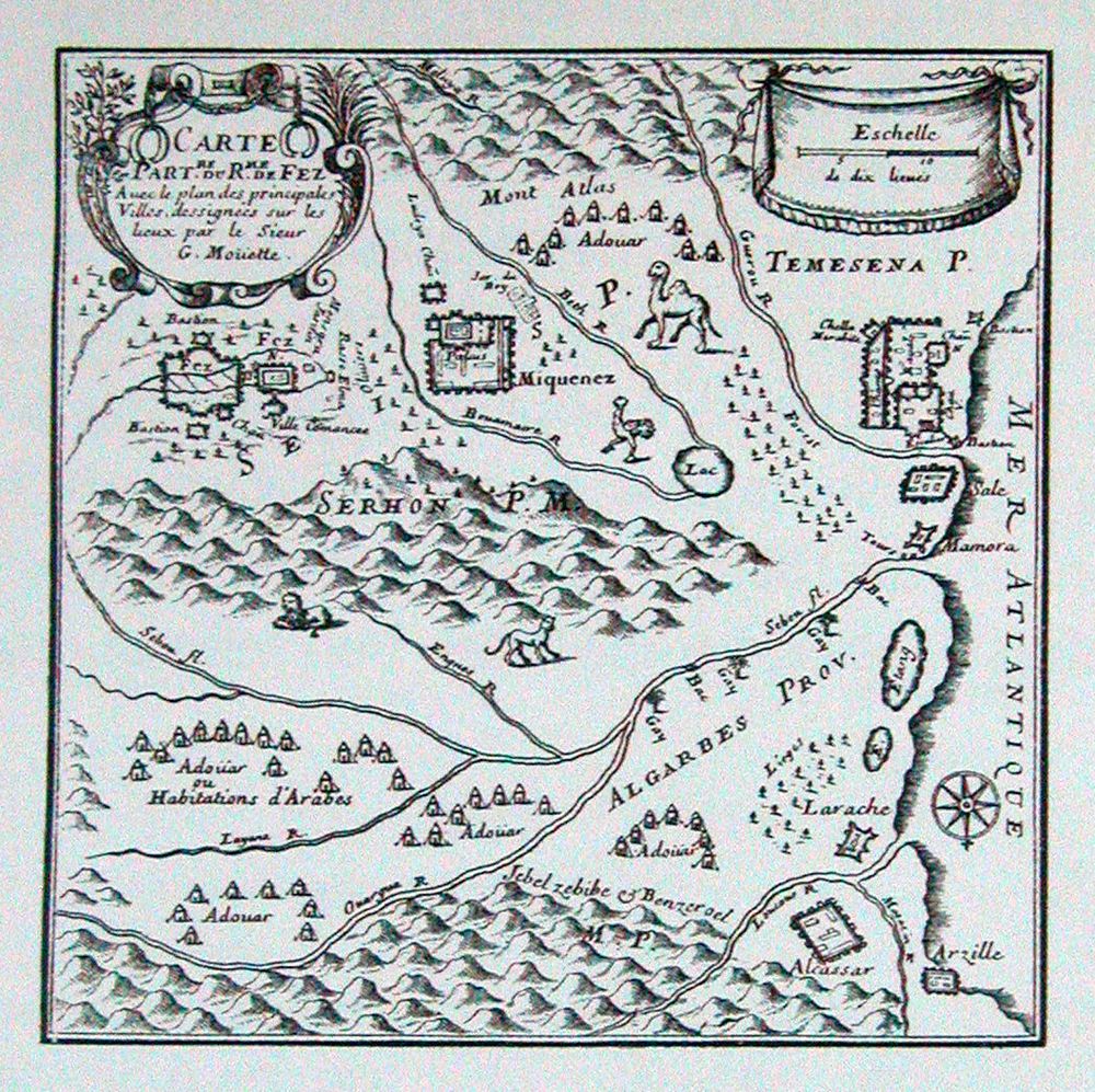 Mapa do reino de Fez, gravura, 1670 (c.) – Arquipélagos