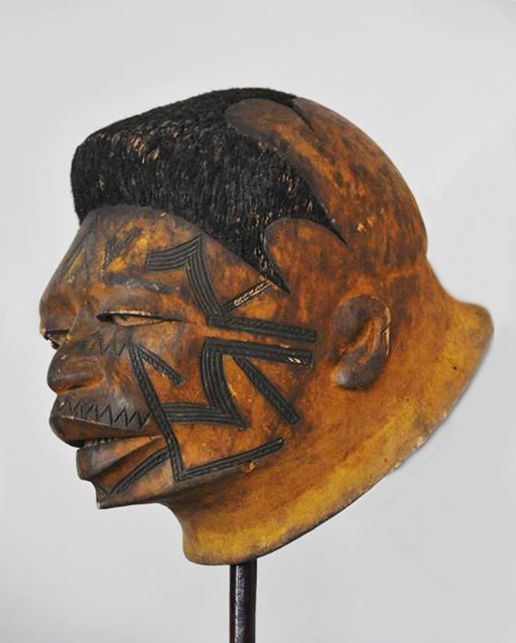 Máscara de Mapico ou Mapiko do Aguadeiro Galego, 1960 (c.), Makonde ...