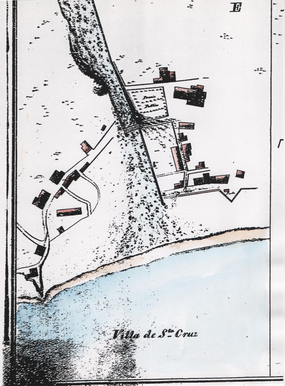 Estragos da aluvião de 1842 em Santa Cruz, 1844, ilha da Madeira ...