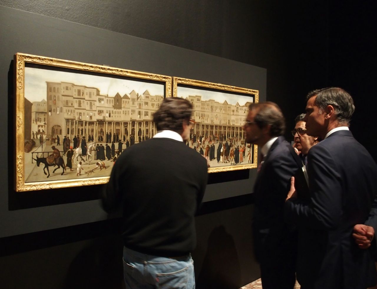 Dr. Miguel de Albuquerque perante a Rua dos Mercadores, Museu Nacional ...