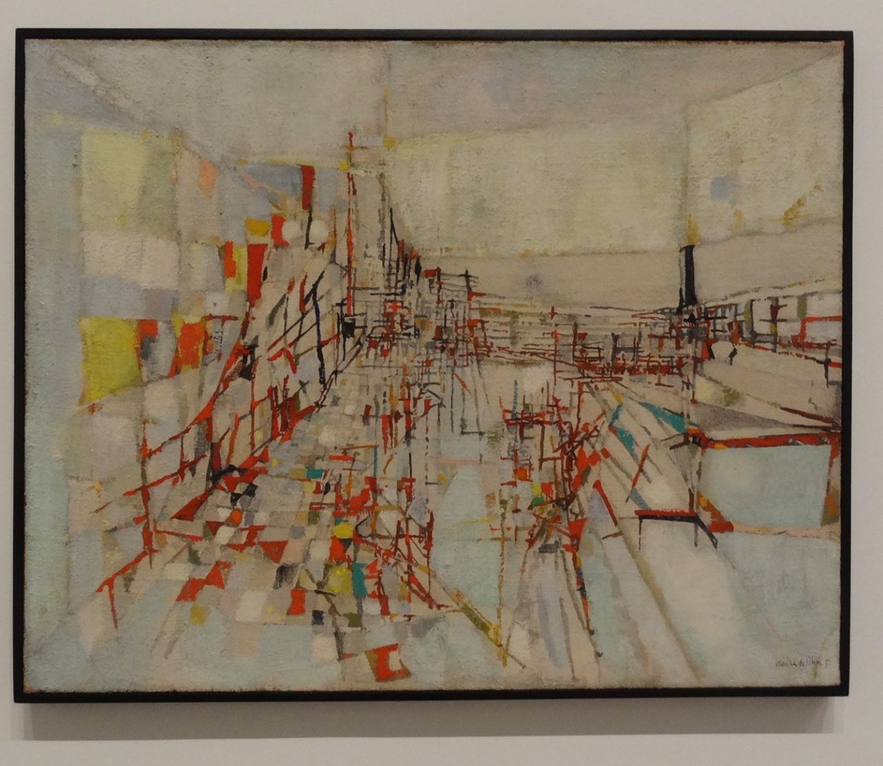 Interior, óleo de Maria Helena Vieira da Silva, 1961, Centro Cultural ...