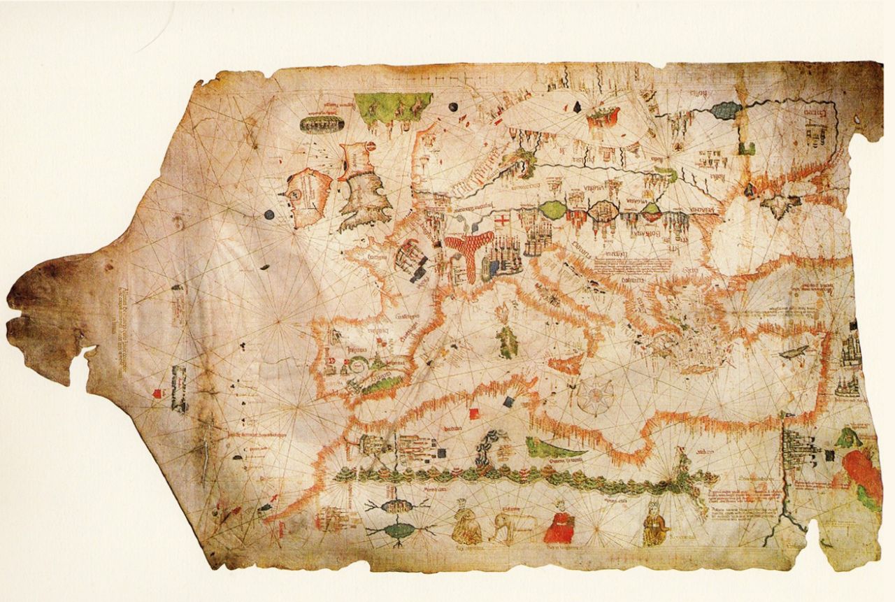 Portulano de Albino de Canepa, 1489, Sociedade Geográfica Italiana ...