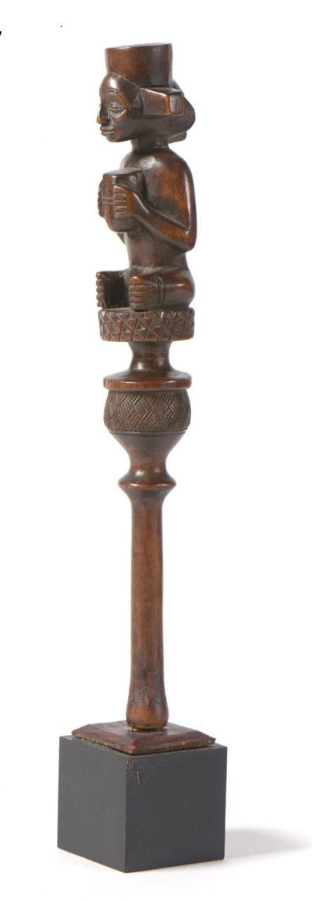 Bastão Tchokwe, 1980 (c.), escultor Quioco ou Chokwe da República ...