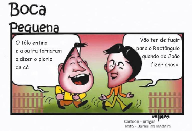 Cartoon Urtigas, Jornal da Madeira, 1990 (c.), Funchal, ilha da Madeira ...