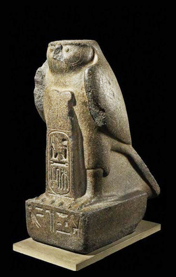 Estátua do deus Re-Horakhty, 1270 a.C. (c.), British Museum, exposição ...