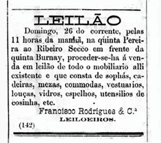 Leilão do recheio da Quinta Pereira ao Ribeiro Seco em frente à Quinta ...