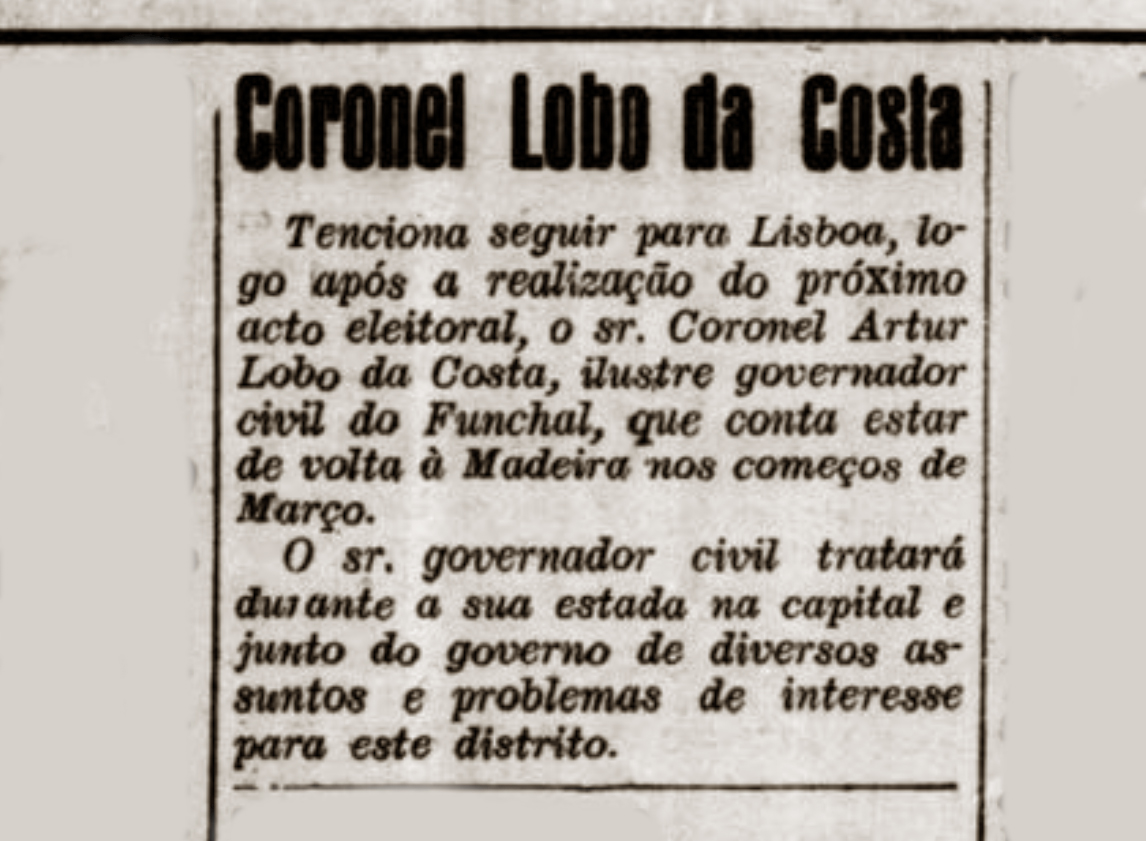 Coronel Lobo da Costa tenciona seguir para Lisboa após as eleições ...