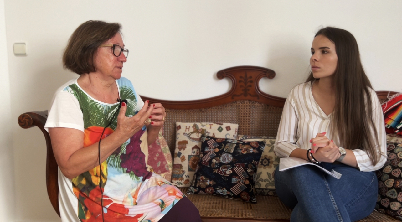 Dr.ª Gabriela Relva com a mestranda Jéssica Olim, 14 de julho de 2022 ...
