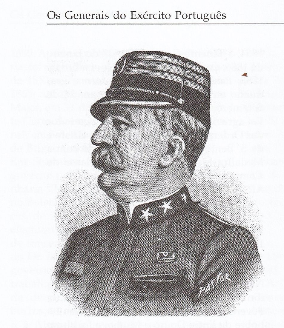 General de brigada João de Lencastre Meneses, gravura de Francisco ...