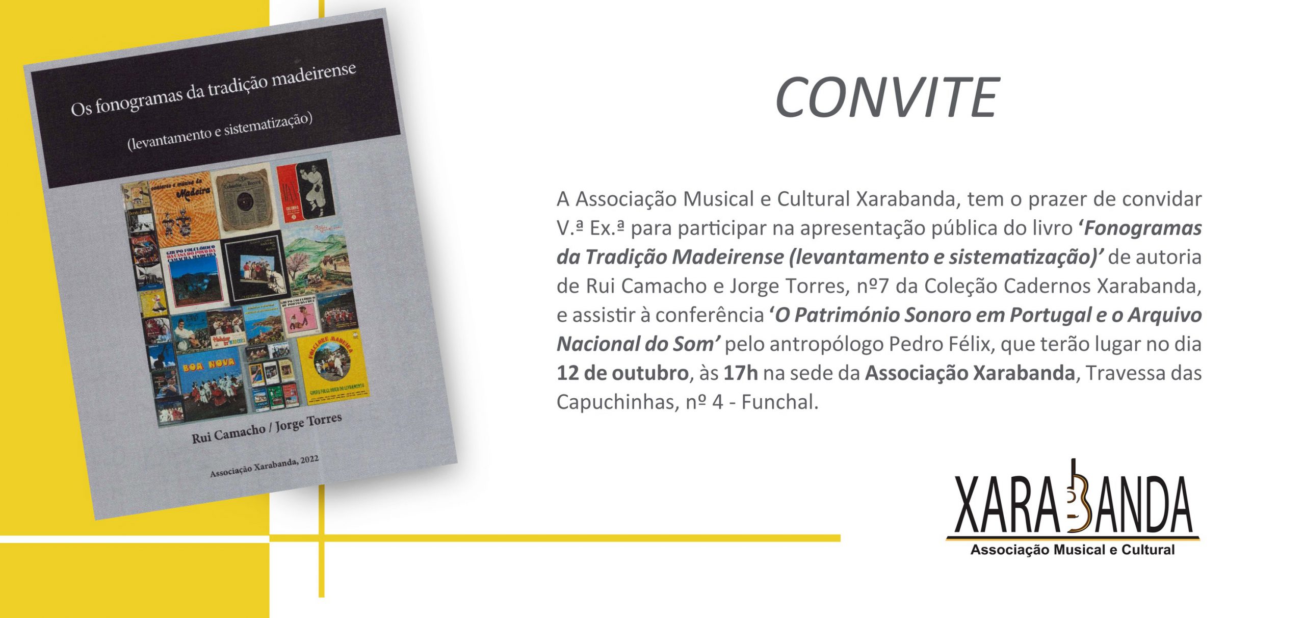 Convite – Apresentação do livro ‘Fonogramas da Tradição Madeirense ...