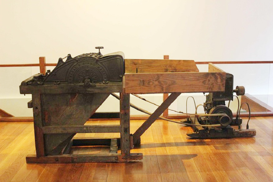 Debulhadora mecânica, 1920 (c.), Museu Etnográfico da Madeira, Ribeira ...