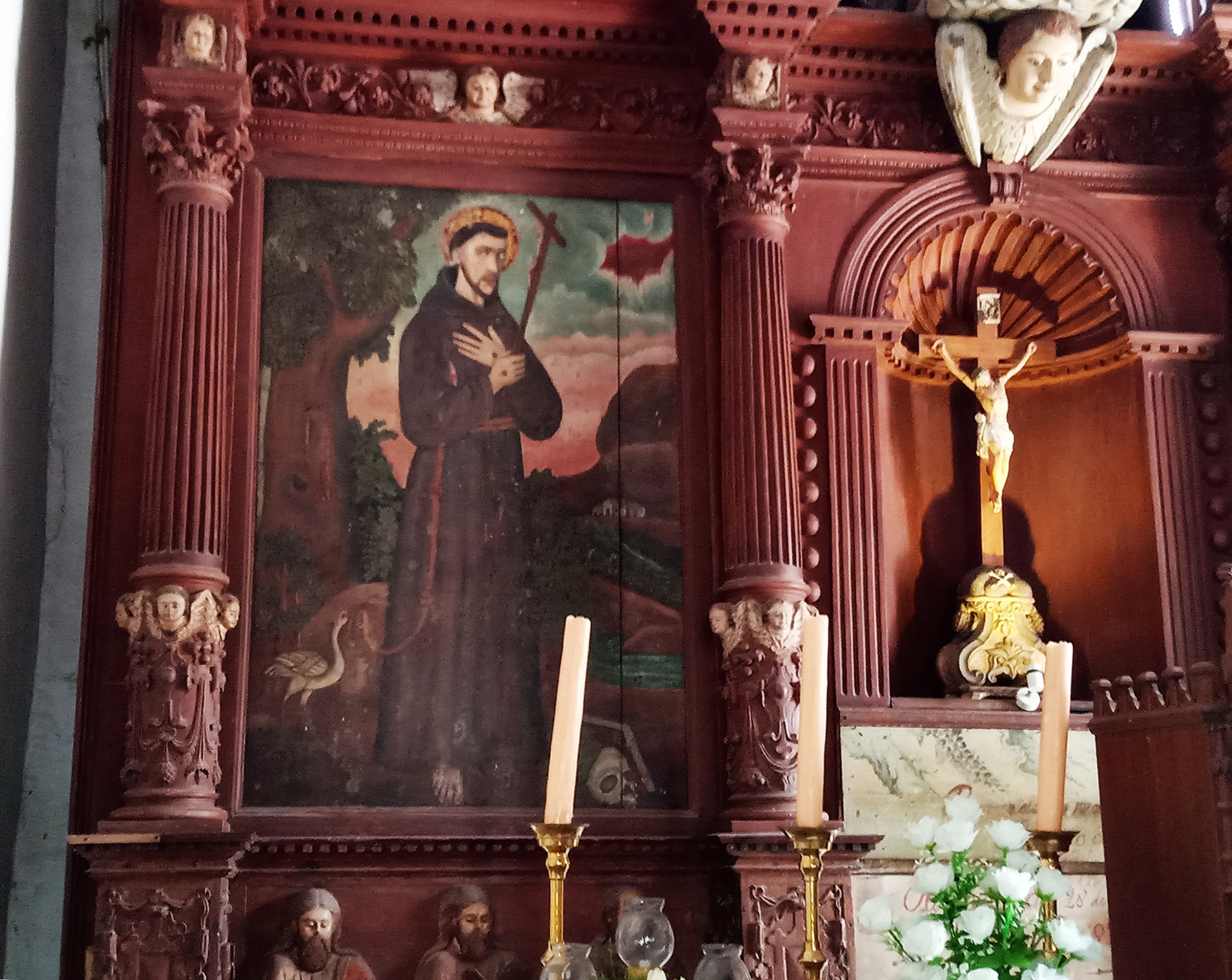 São Francisco de Assis, óleo de 1680 (c.), igreja de Nossa Senhora da ...