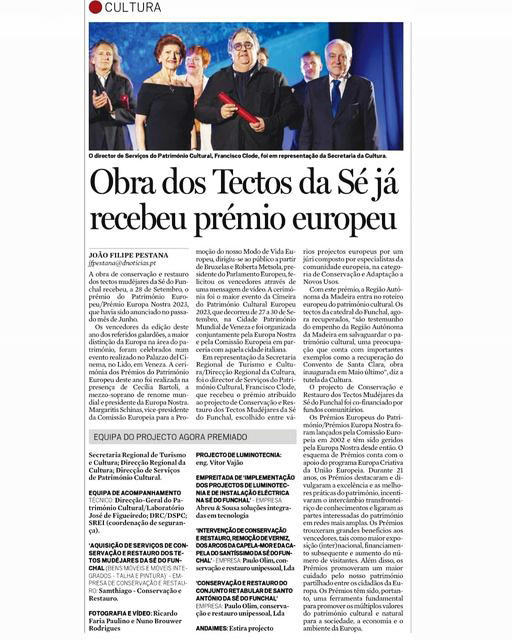Francisco Clode e o prémio europeu para o trabalho dos Tetos da Sé do ...