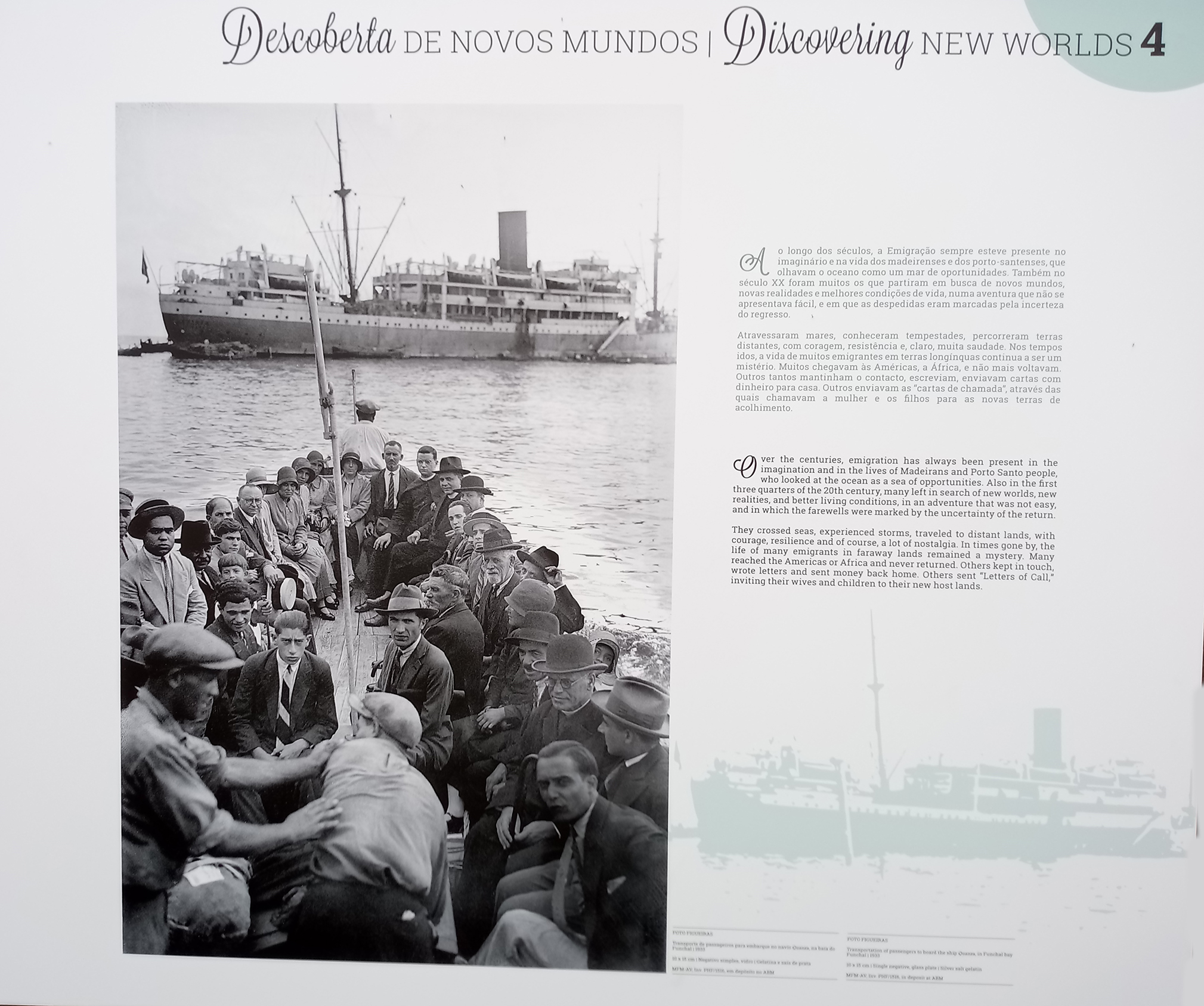 Transporte de passageiros para o navio Quanza, porto do Funchal, 1933 ...